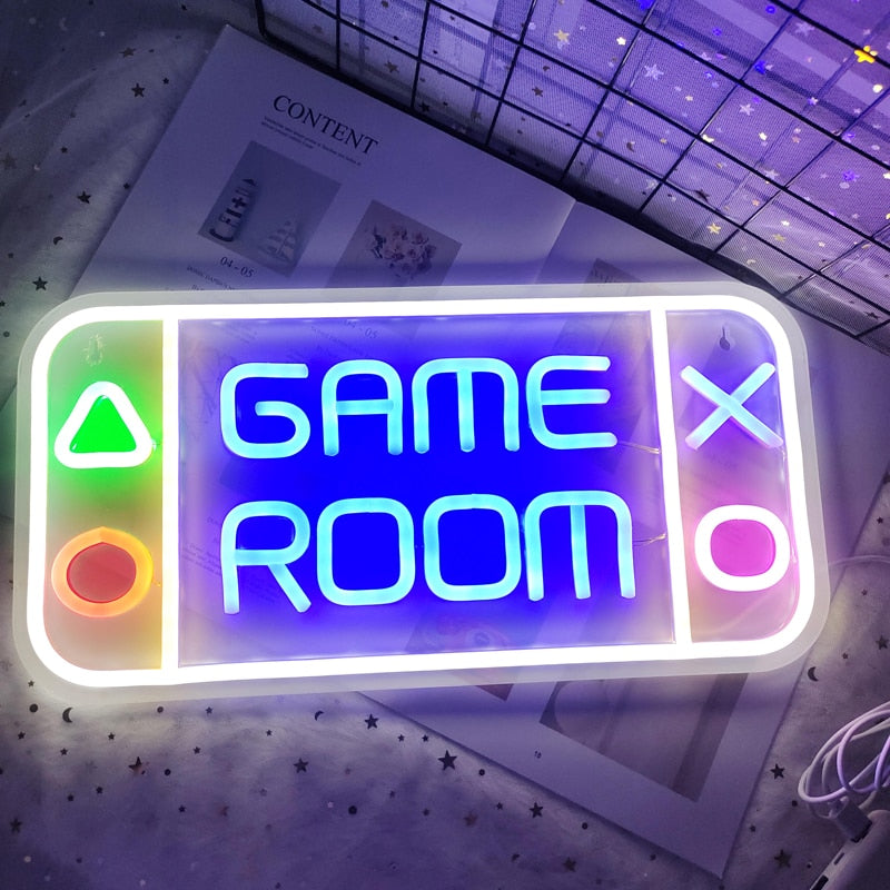 Néon Game Room | Lampe de Nuit