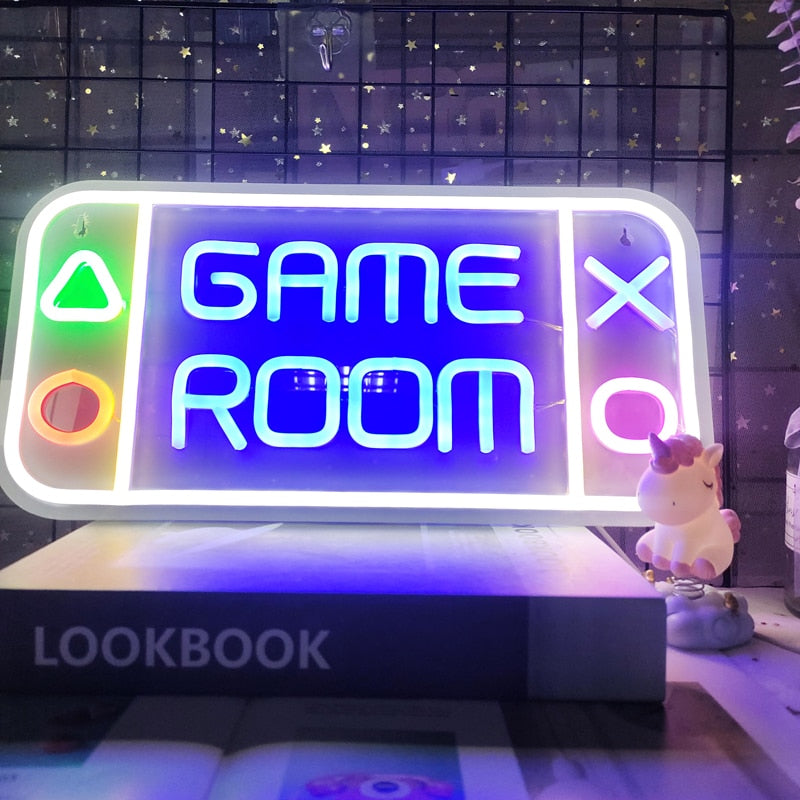 Néon Game Room | Lampe de Nuit