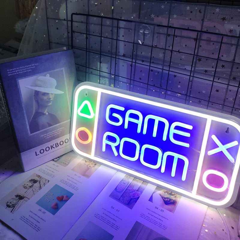 Néon Game Room | Lampe de Nuit